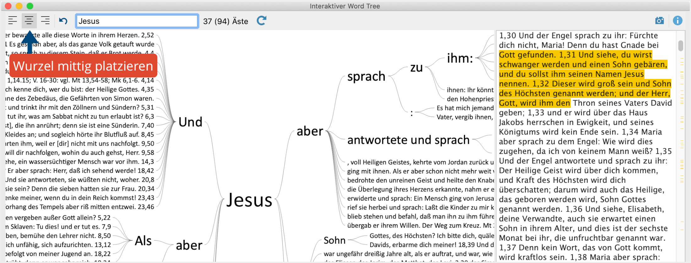 Interaktiver Word Tree - MAXQDA - MAXQDA