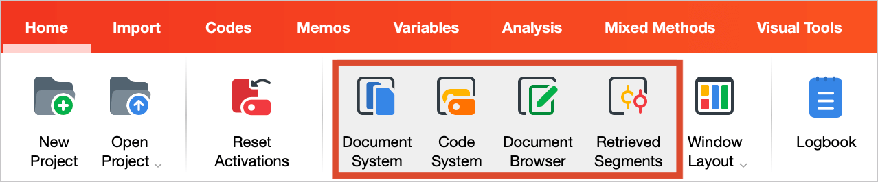 MAXQDA 2022 Online Manual: The Four Main Windows - MAXQDA