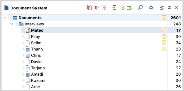 MAXQDA 2022 Online Manual: Memos in the Document System Window - MAXQDA