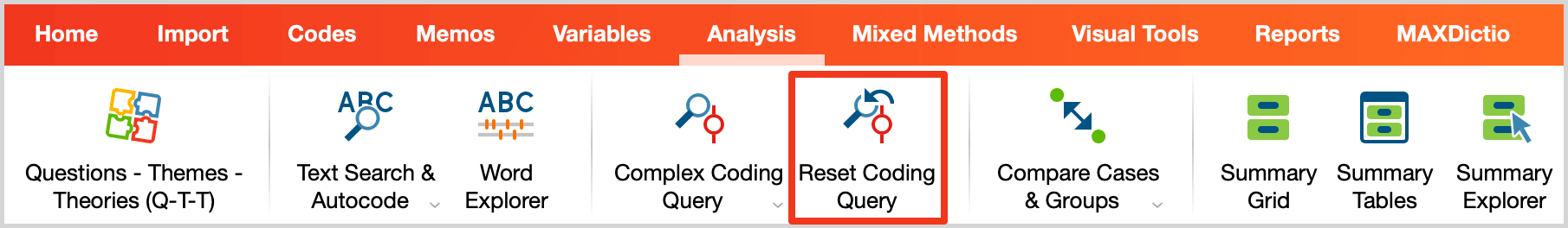 MAXQDA 2022 Online Manual: Activation: The Principle of Segment Retrieval