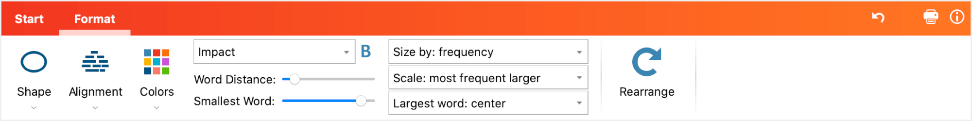 MAXQDA 2022 Online Manual: Word Cloud: Visualize Word Frequencies