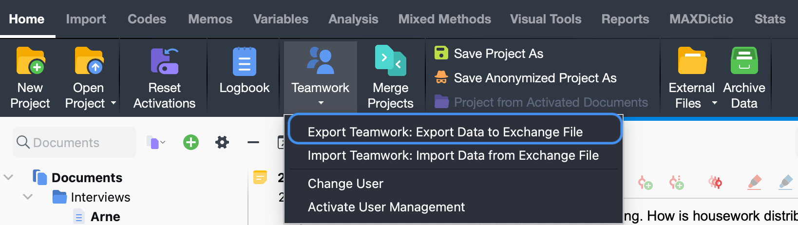 Copy Codings Memos Variables Etc Into Another Project Maxqda