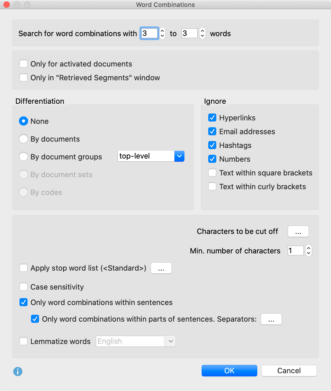 MAXQDA 2022 Online Manual Word Combinations MAXQDA 2022 Online Manual Word Combinations