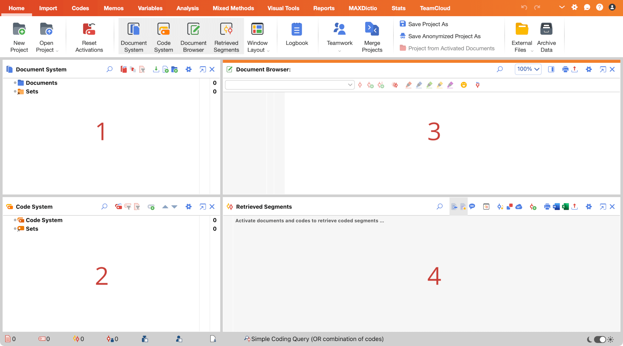 MAXQDA 2022 Online Manual: The MAXQDA Interface - MAXQDA