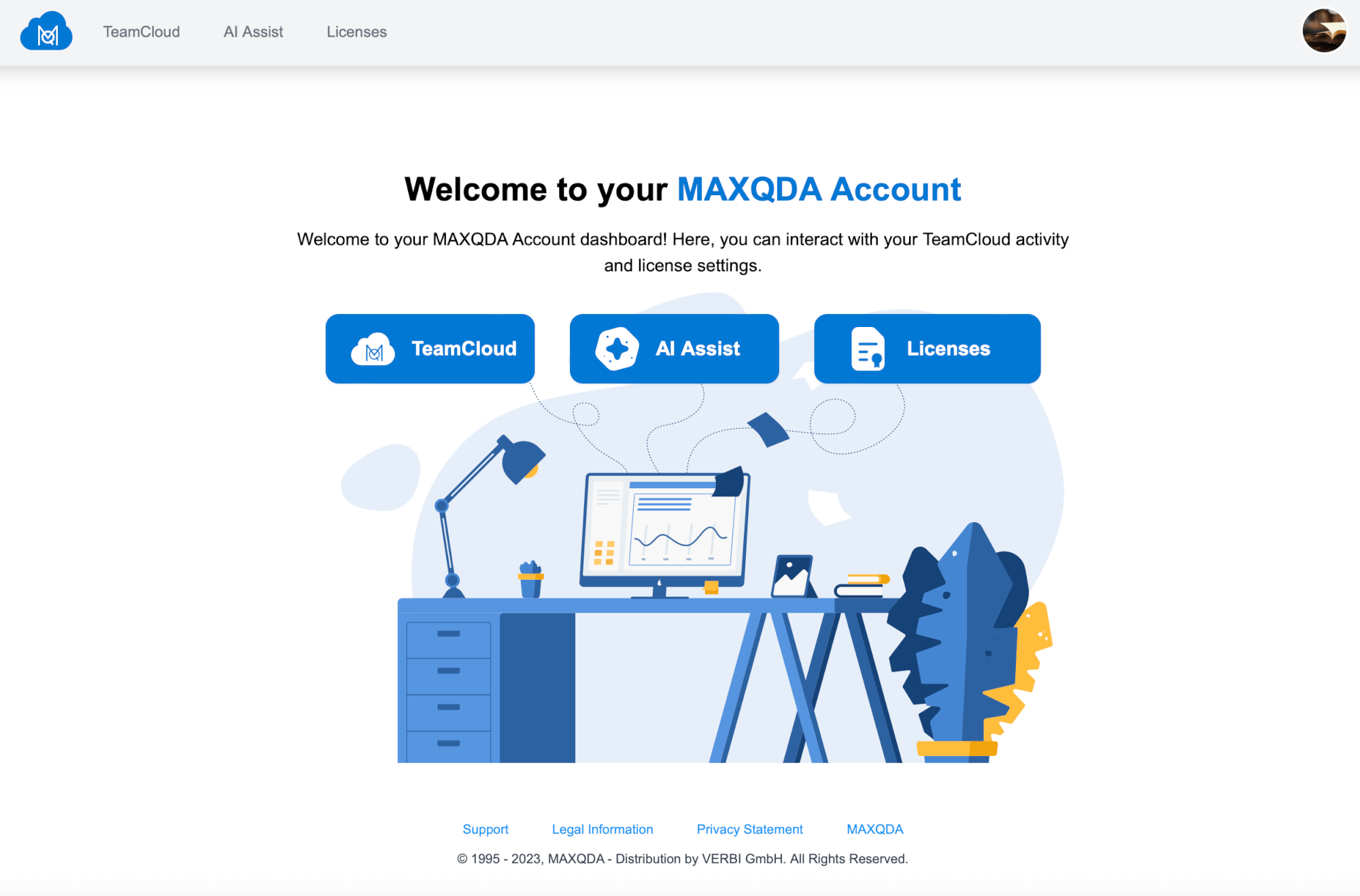 MAXQDA 2022 Online Manual: The MAXQDA Account