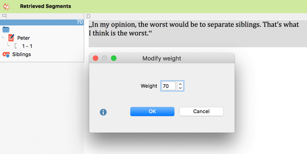 Research Diary: How to Use Weights in MAXQDA 12 in Research about Child and Youth Services - MAXQDA