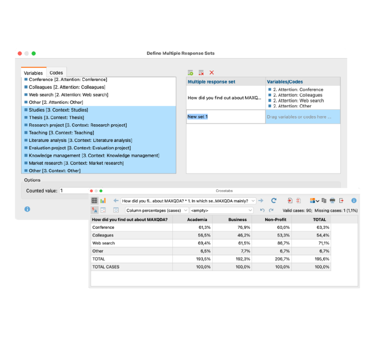 MAXQDA Analytics Pro | Qualitative and statistical analysis features in one
