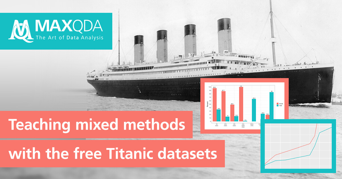 Teaching mixed methods with the free Titanic datasets and MAXQDA