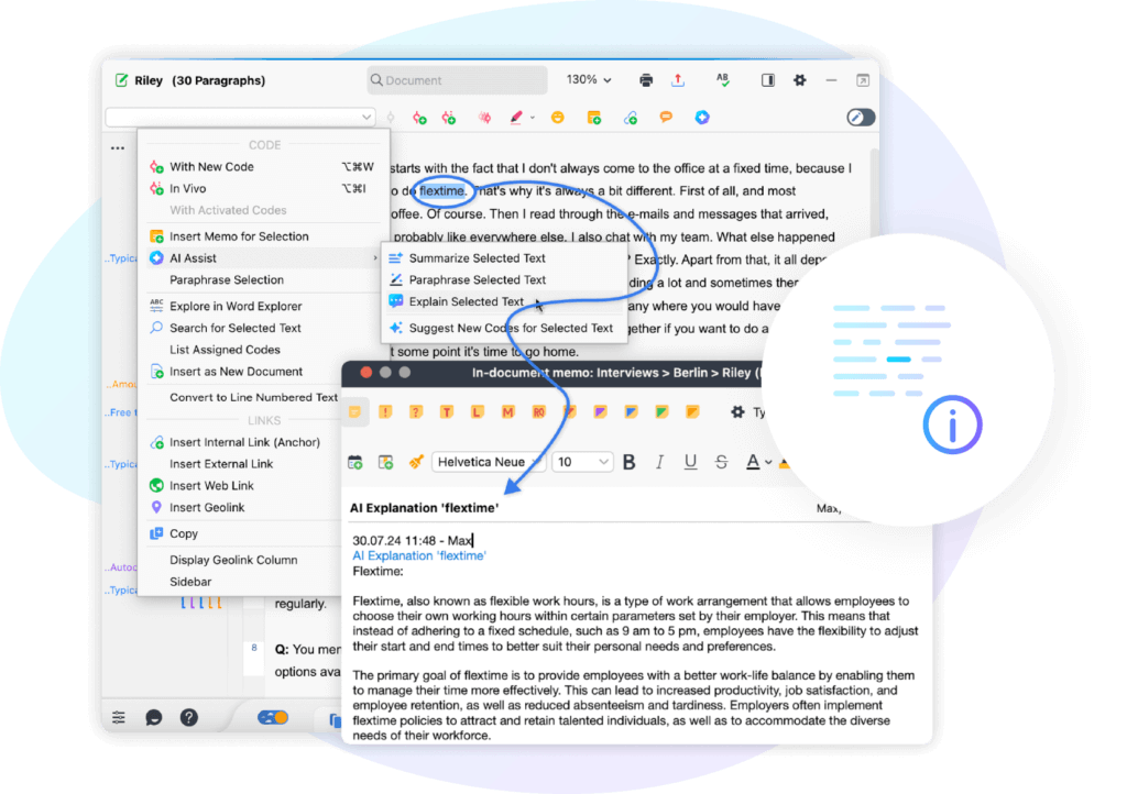 AI Assist for qualitative data analysis - MAXQDA