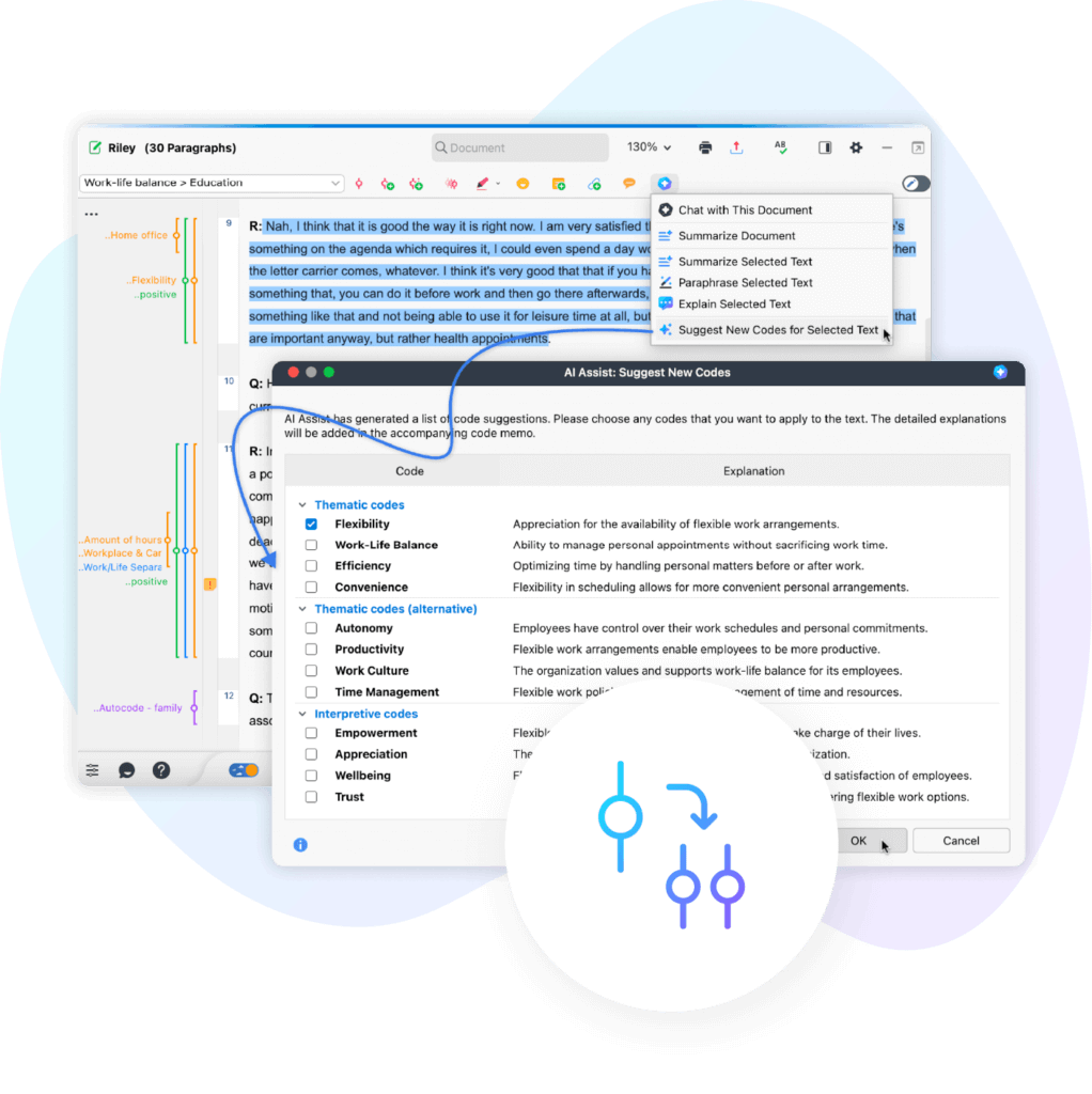 AI Assist for qualitative data analysis - MAXQDA