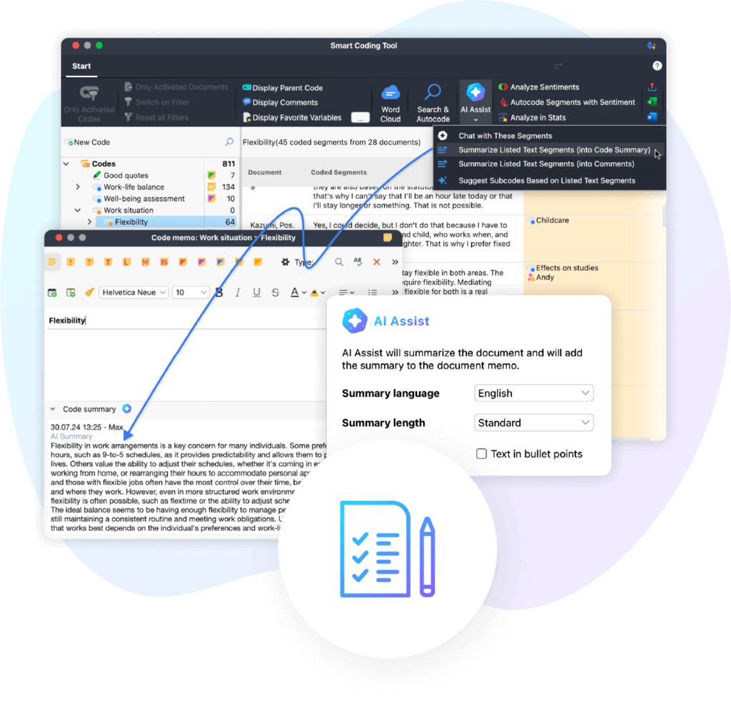 AI Assist for qualitative data analysis - MAXQDA