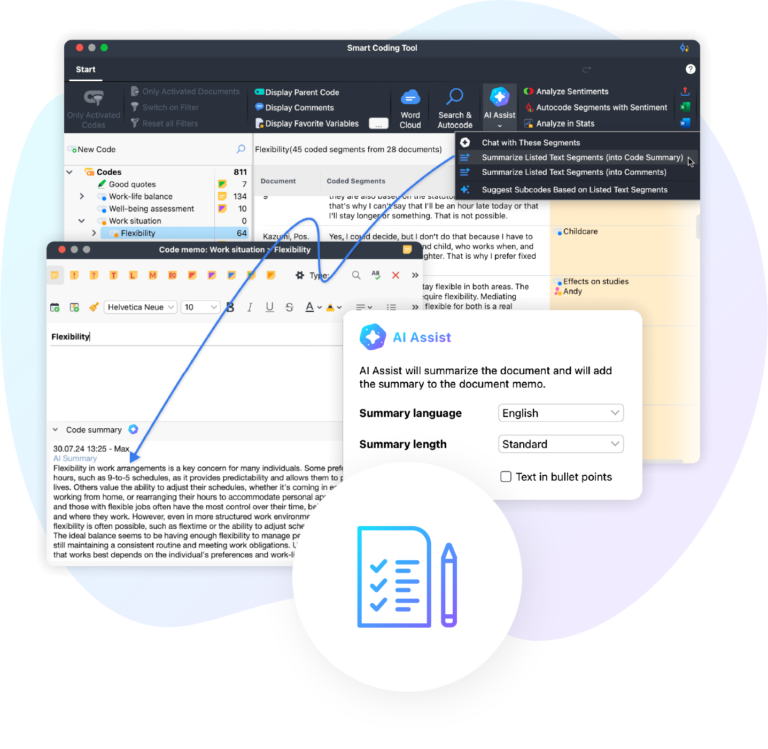AI Assist for qualitative data analysis - MAXQDA